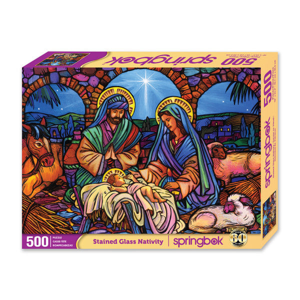 Stained Glass Nativity - Springbok – Mind Quest Puzzles and Games