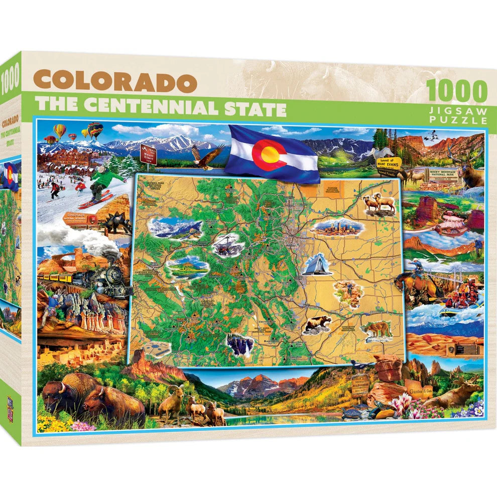 Colorado Map - MasterPieces – Mind Quest Puzzles and Games