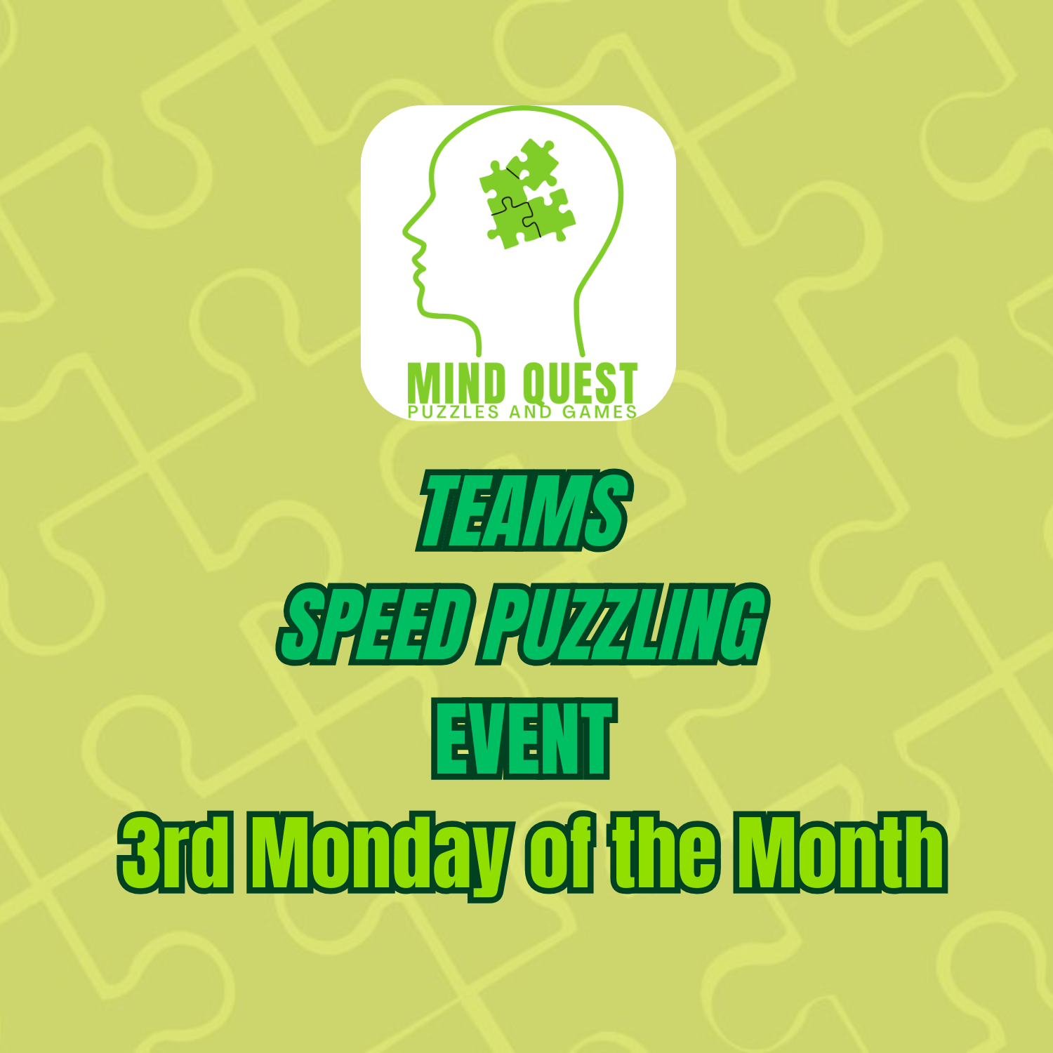 Teams Speed Puzzling Events – Mind Quest Puzzles and Games