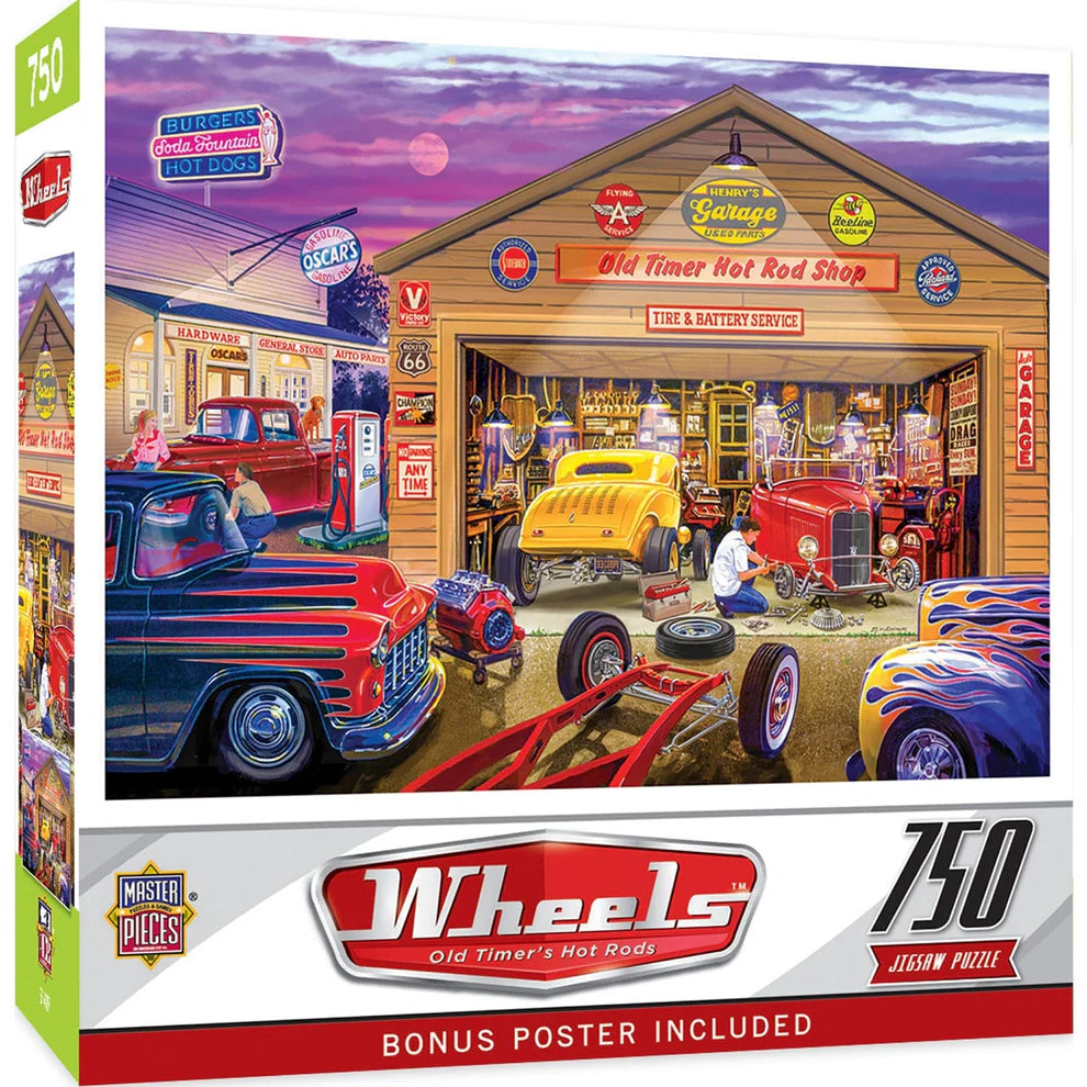 Wheels - Old Timer's Hot Rods - MasterPieces – Mind Quest Puzzles and Games
