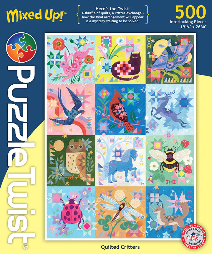 Quilted Critters - Puzzle Twist – Mind Quest Puzzles and Games