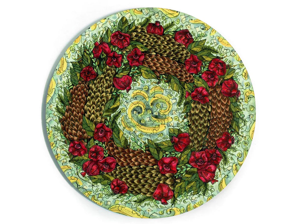 Pinecone & Pomegranate Wreath - Liberty – Mind Quest Puzzles and Games